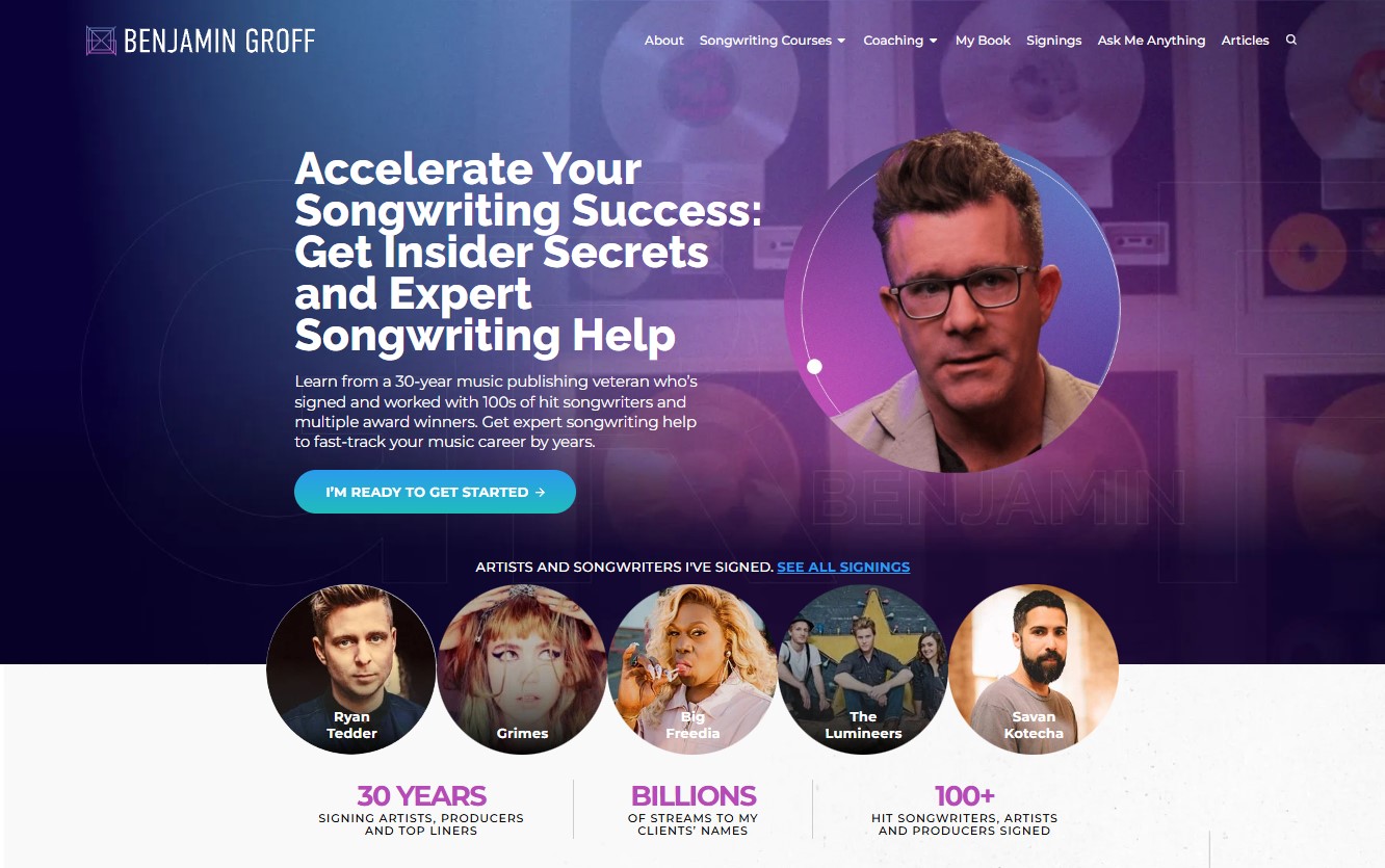 Career Signings - Benjamin Groff